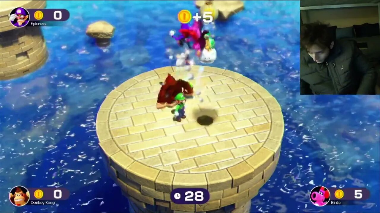 Mario Party Superstars Hammer Drop Minigame Featuring Waluigi VS ...