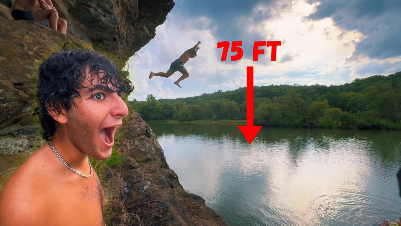 We jumped off the BIGGEST cliff!