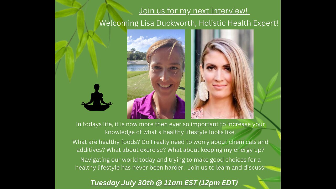 Interview with Lisa, Health Expert