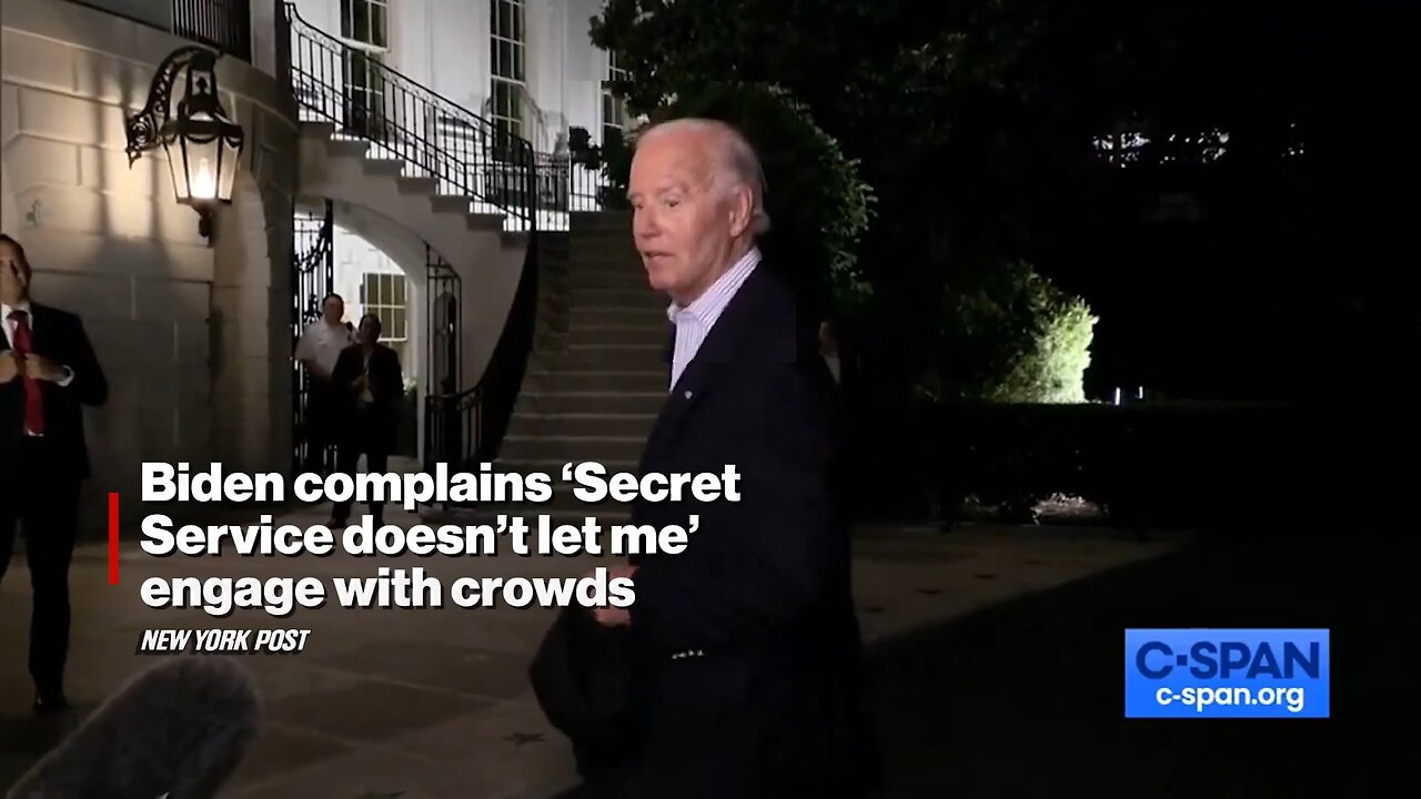 ‘Secret Service doesn’t let me’ engage with crowds, 'it's too dangerous'