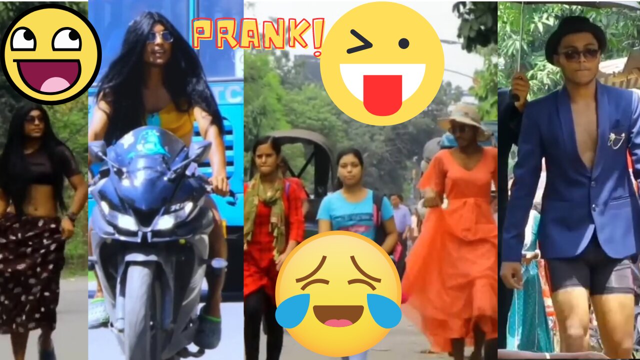 Top Viral Funny Prank In India 😂 Amazg Reaction Of CuteGirl@viral# ...