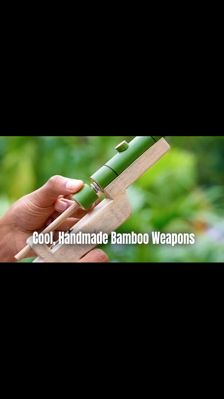 Cool, Handmade Bamboo Weapons
