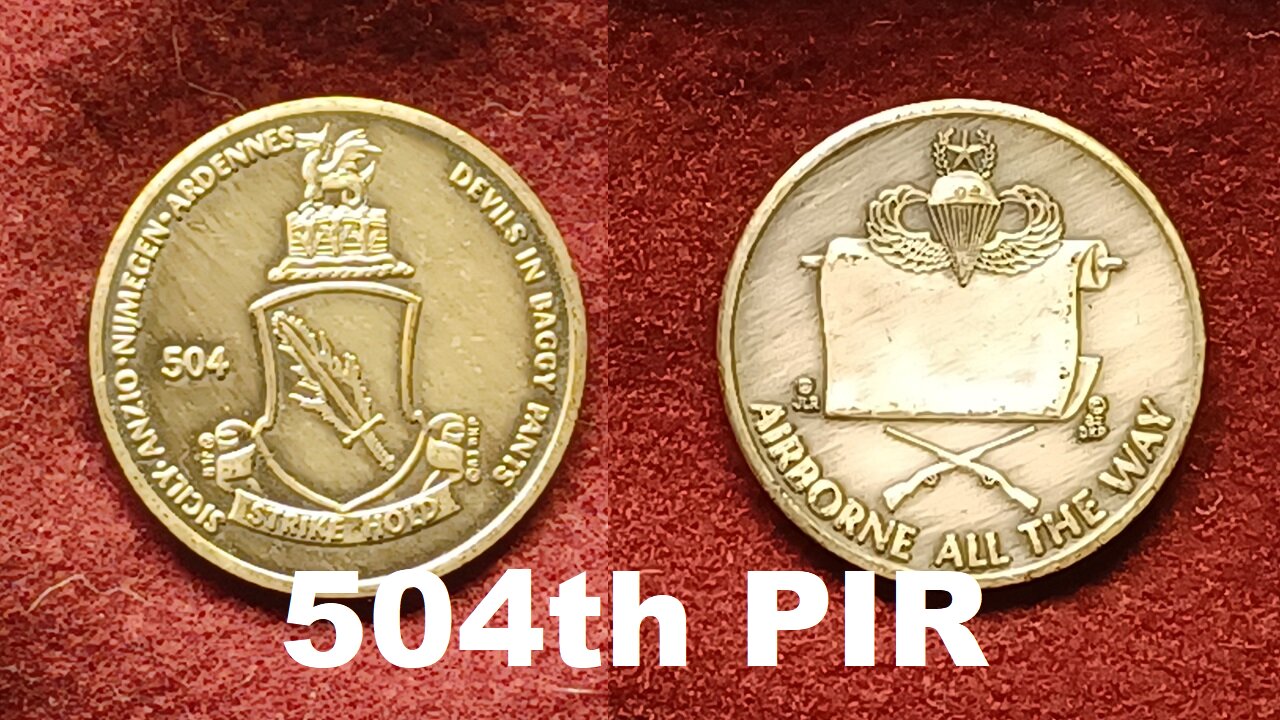 (PURCHASED) US Army 82nd ABN Division, 504th PIR., WWII Commemorative ...