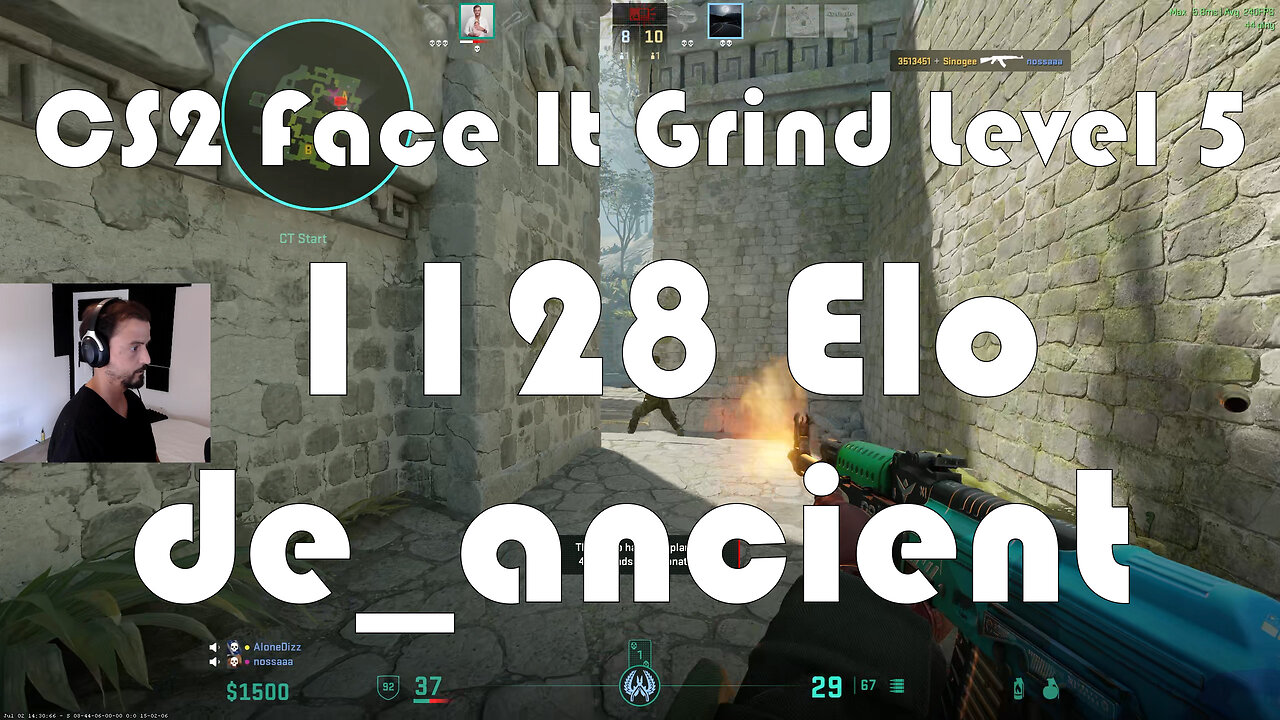 CS2 Face-It Grind - Face-It Level 5 - 1128 Elo - de_ancient