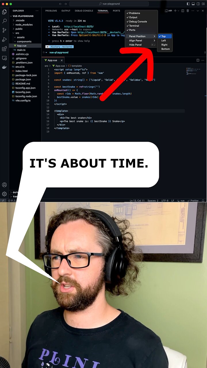 Top panel in Visual Studio Code - FINALLY!