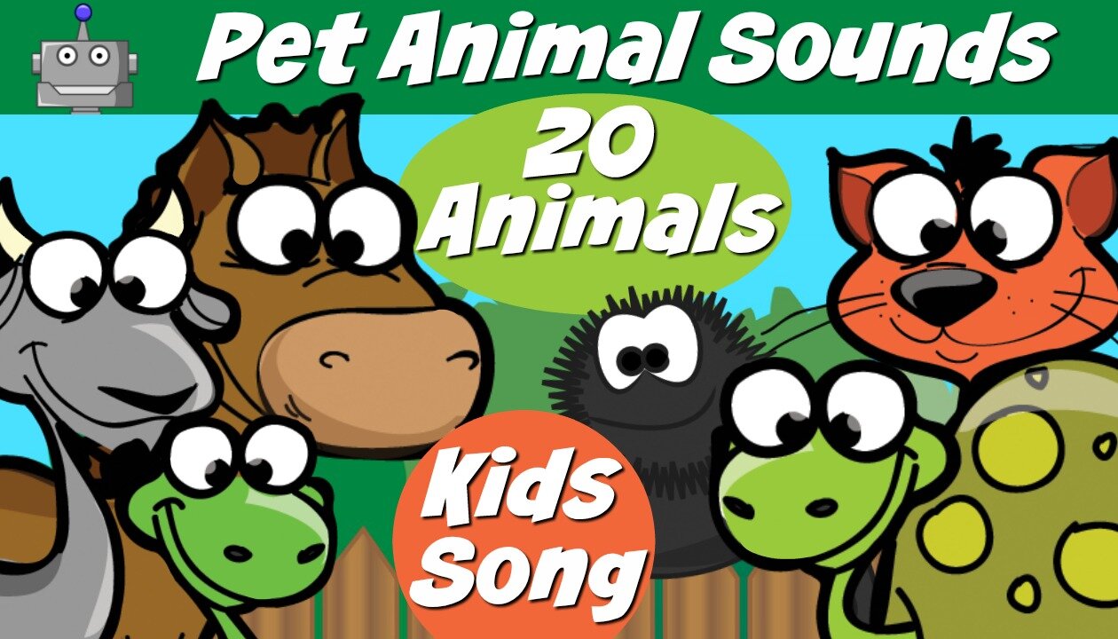 ANIMAL SOUNDS | PET ANIMALS| NURSERY RHYMES | SILLY SONGS | KIDS SONGS ...