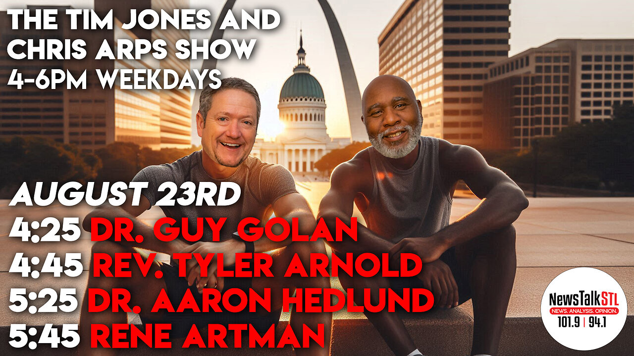 The Tim Jones and Chris Arps Show 08.23.2024 Golan | Arnold | Hedlund ...