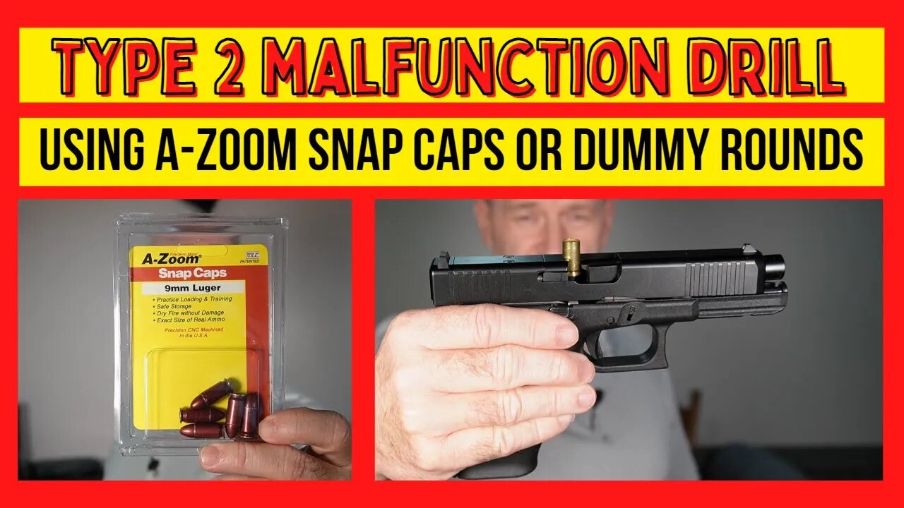 Using Snap Caps (dummy rounds) to practice Type 2 Malfunction Clearing ...