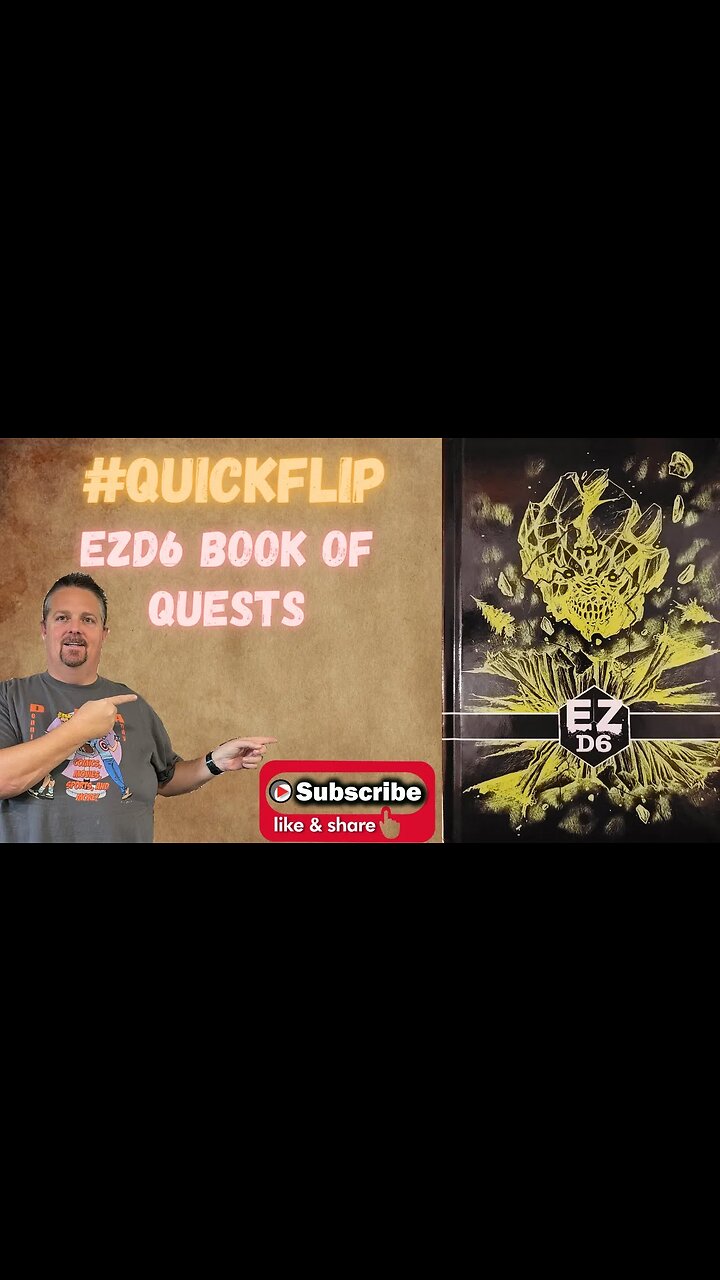 EZD6 Book of Quests by RUNEHAMMER GAMES #QuickFlip RPG Review DM Scotty ...