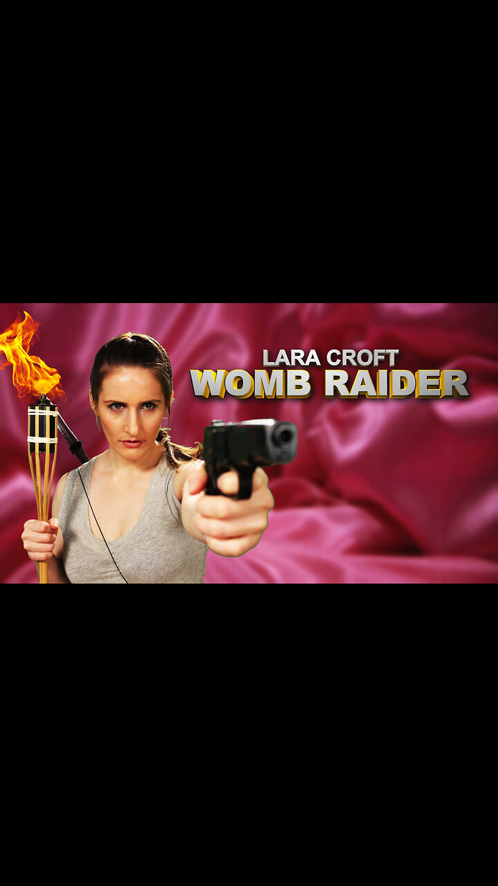 Lara Croft "Womb Raider" a "Tomb Raider" Parody