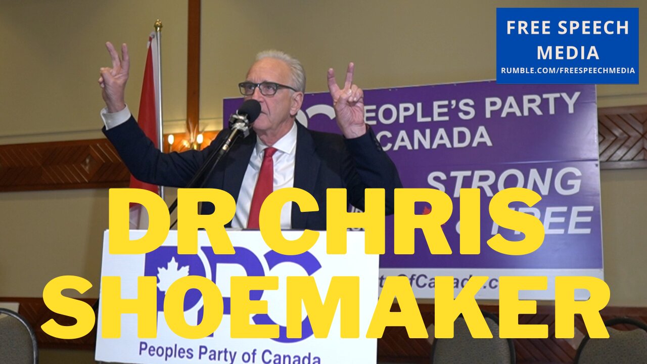 Dr. Chris Shoemaker at the PPC State of the nation Gala dinner Oakville ...