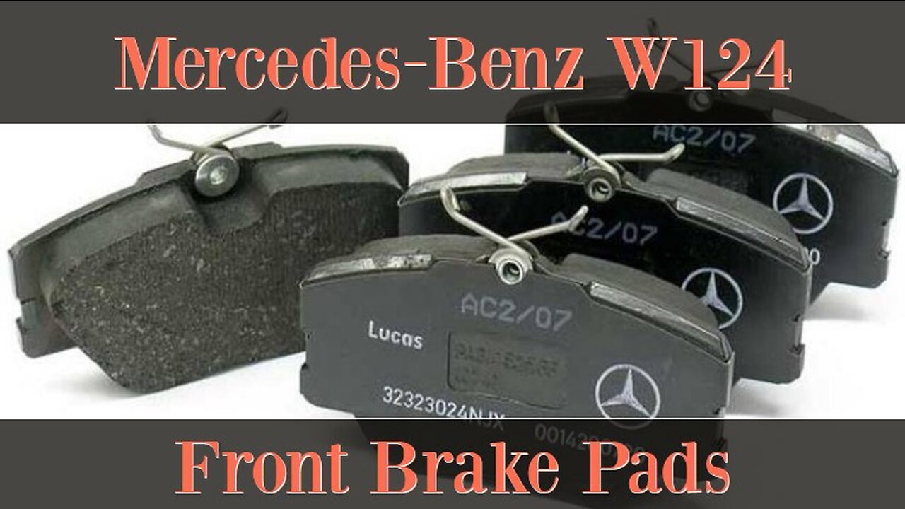Mercedes Benz W124 - How to replace the front brake pads removal ...