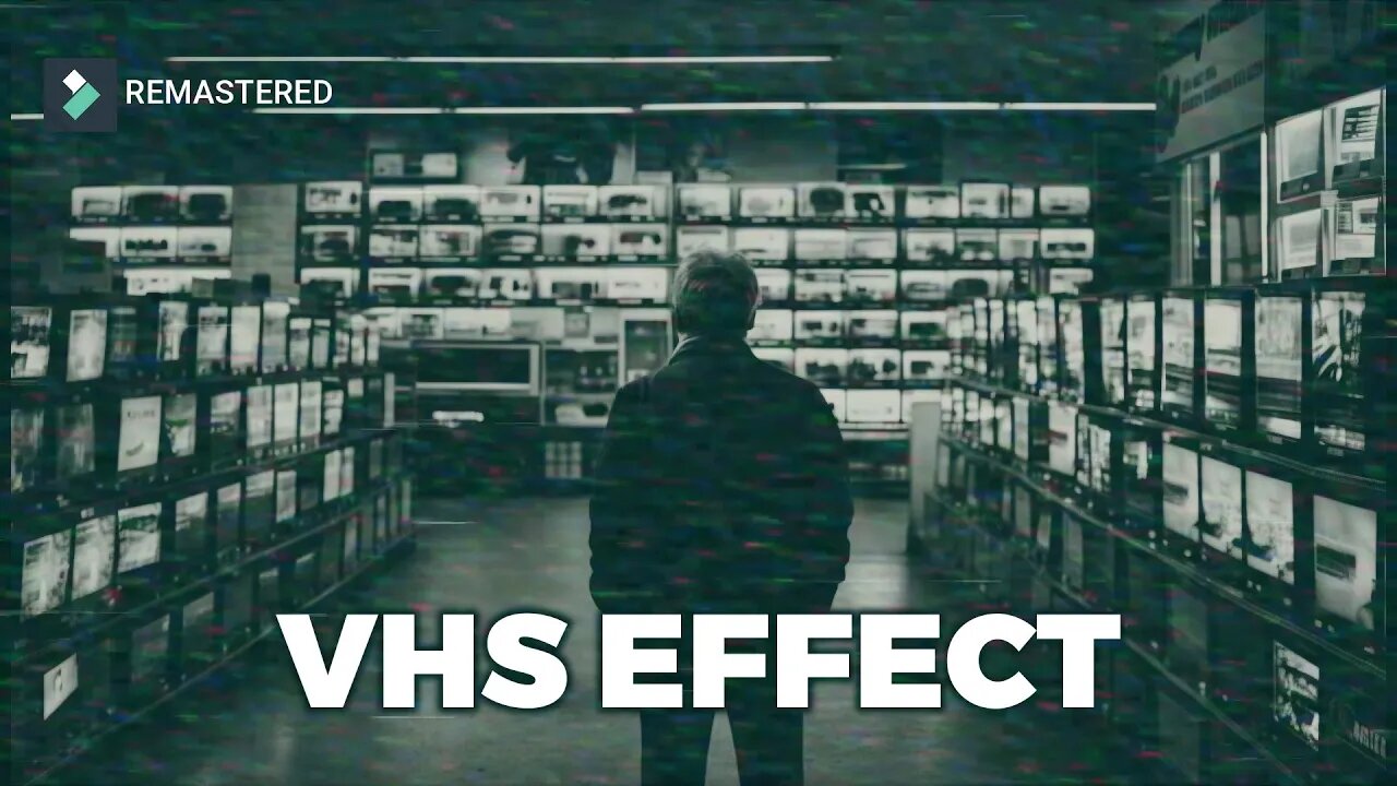 How To Create {VHS EFFECT) in || WONDERSHARE FILMORA