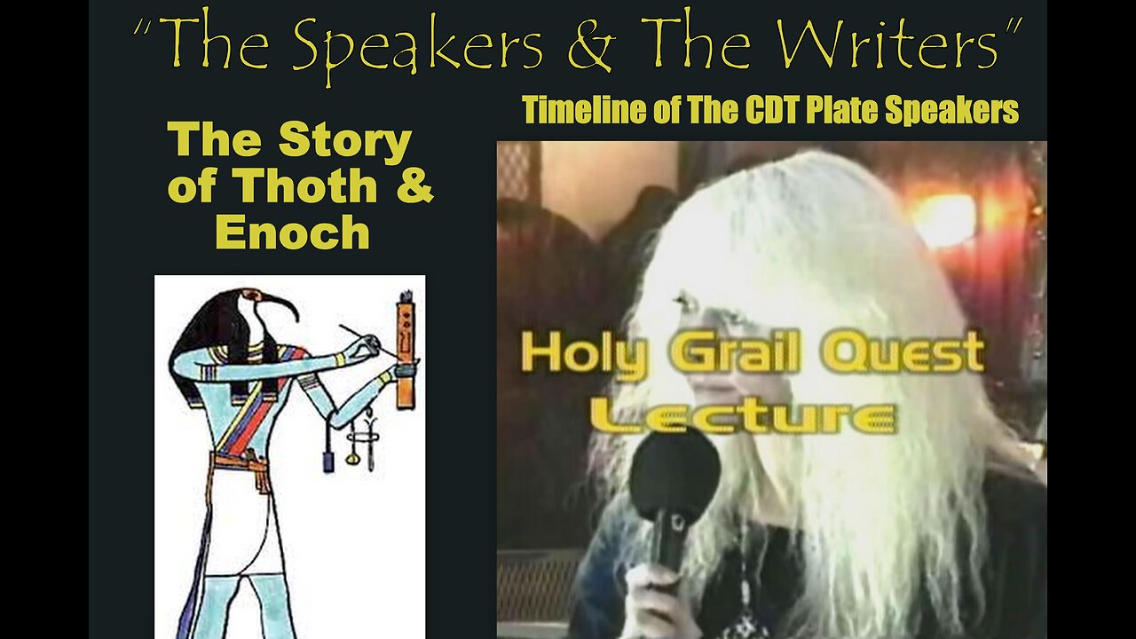 THE SPEAKERS AND THE WRITERS - TIMELINE OF THE CDT PLATE SPEAKERS - THE ...