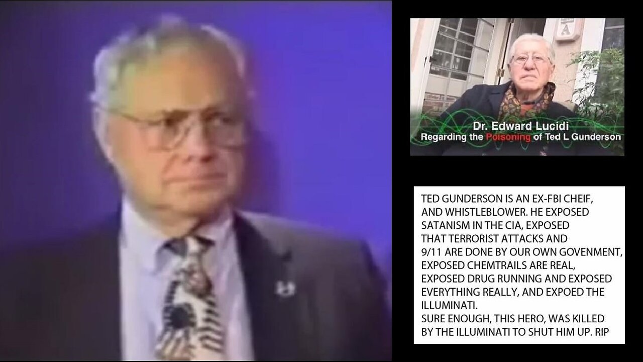 Ted Gunderson FBI Whistleblower Poisoned w/ Arsenic, Killed By The ...