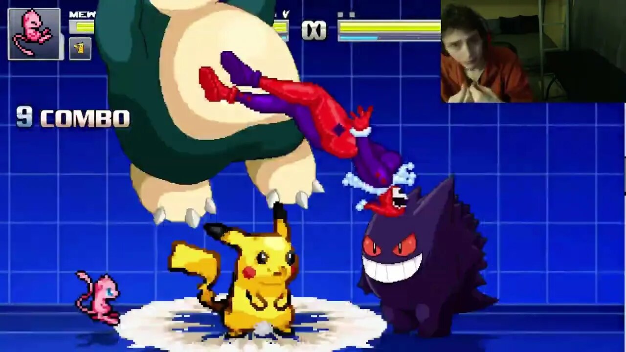 Pokemon Characters (Pikachu, Gengar, Snorlax, And Mew) VS Iceman In An ...