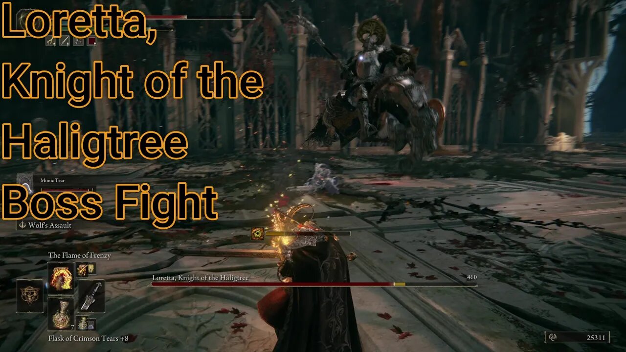 Elden Ring: Loretta, Knight of the Haligtree Boss Fight (Mimic Tear ...