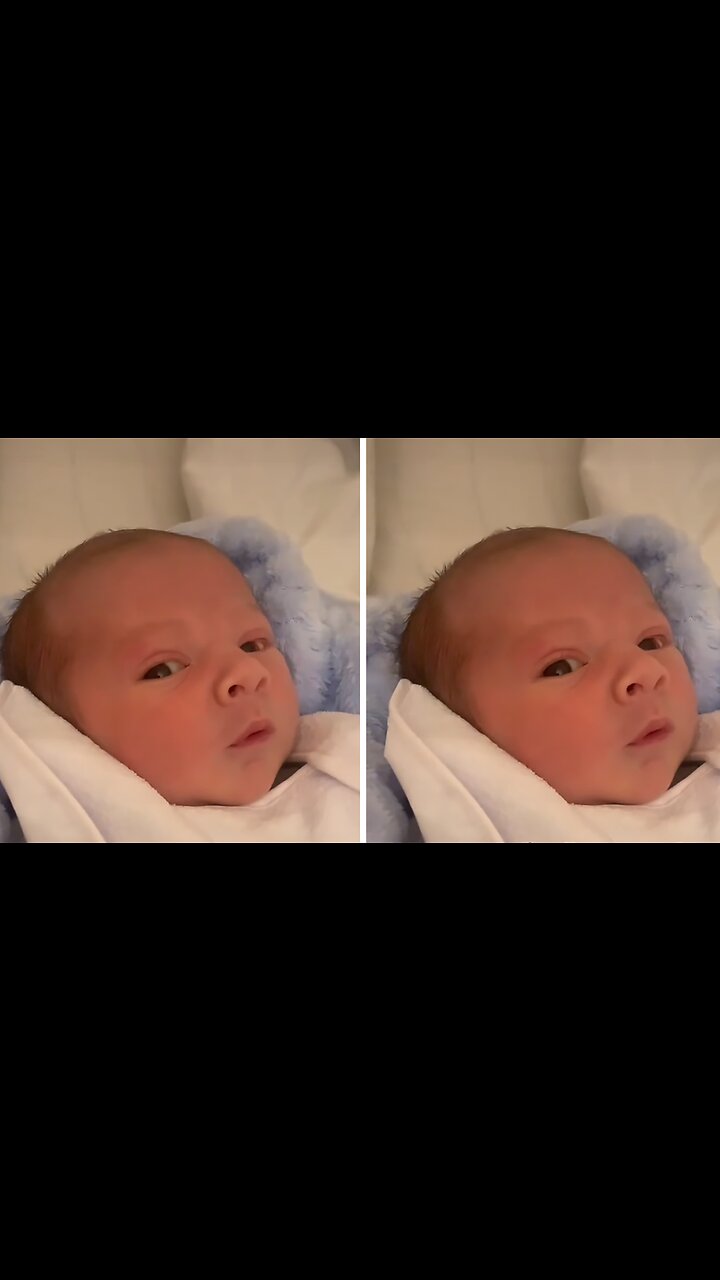 Newborn Baby Hilariously Gives Mom Bombastic Side Eye