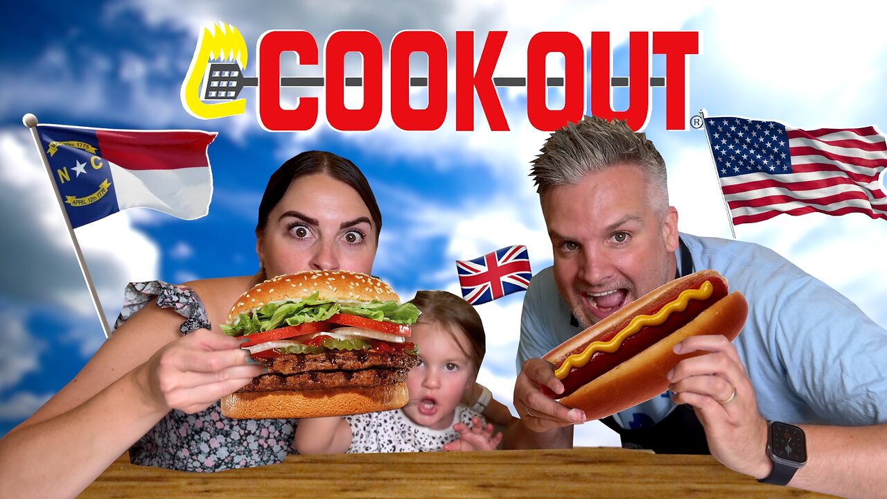 Brits Try COOKOUT for the first time In North Carolina USA