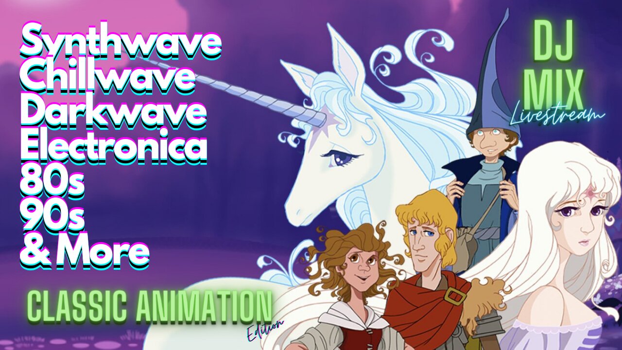 Synthwave Chillwave Darkwave 80s 90s Electronica and more DJ MIX Livestream with Visuals #39 ...