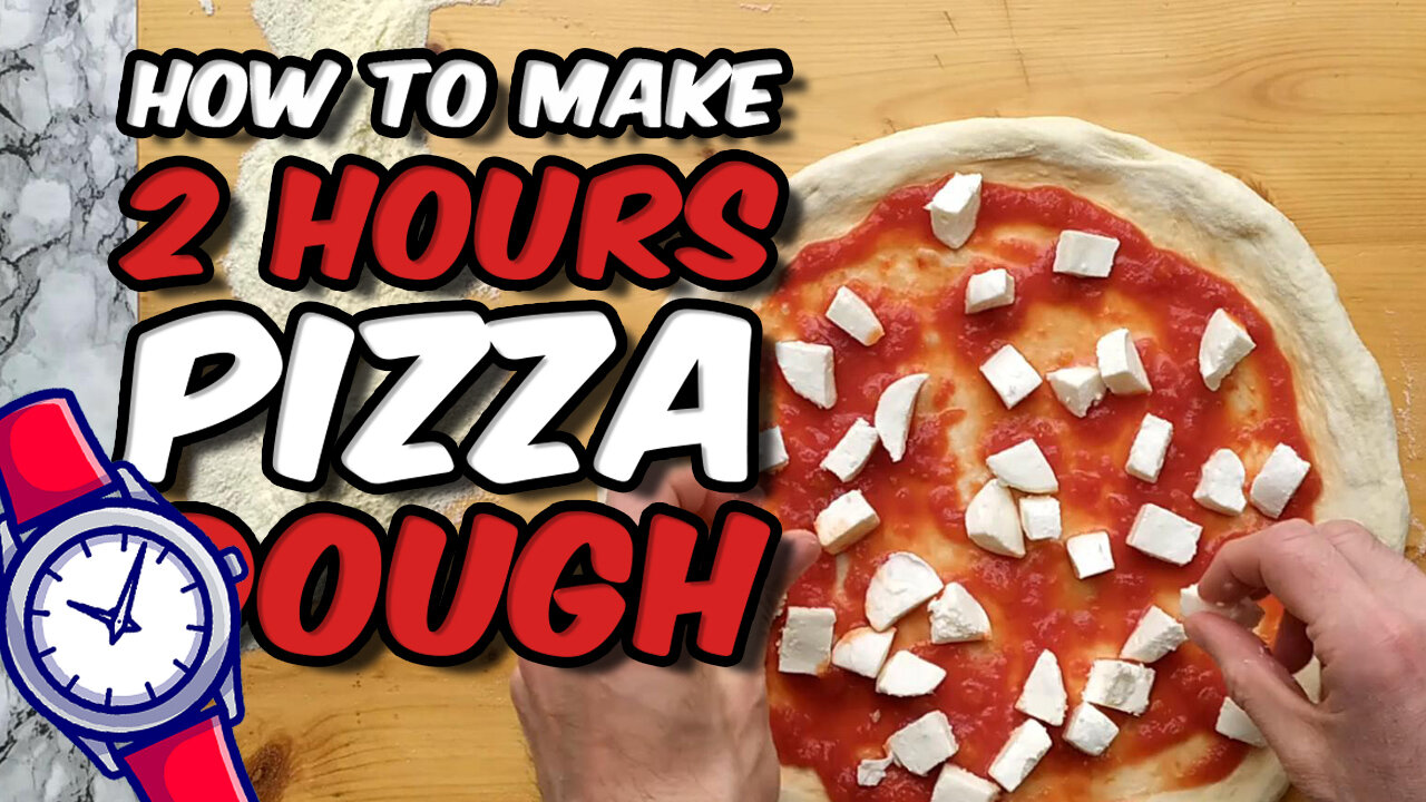 How to make pizza dough ready in 2 hours EASY | Making pizza dough from ...