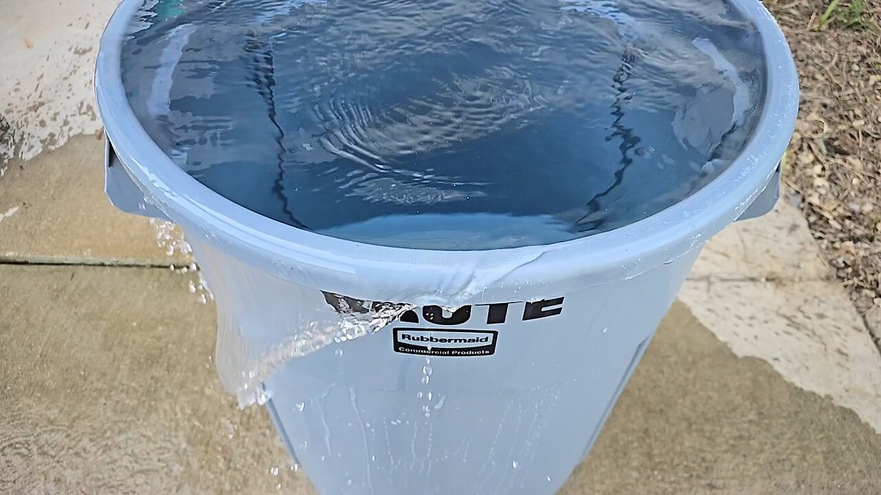 Slow Motion Water Overflow