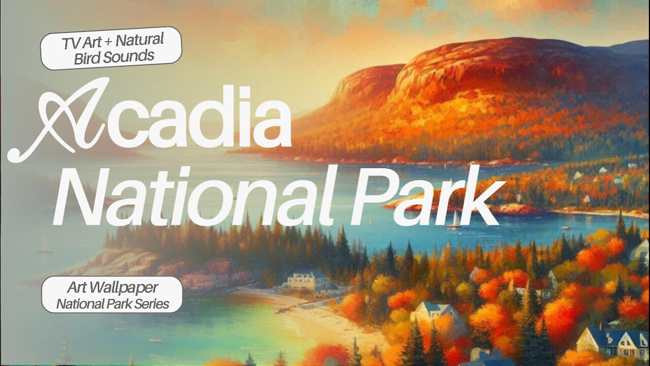 Acadia National Park Sunset: 4K Bird Migration Art | Nature Sounds ...
