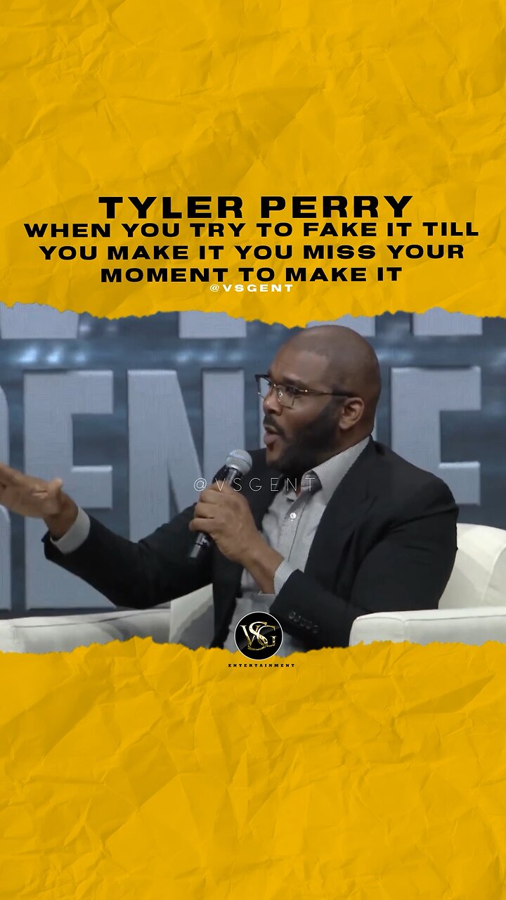 @tylerperry When you try to fake it till you make it you miss your ...