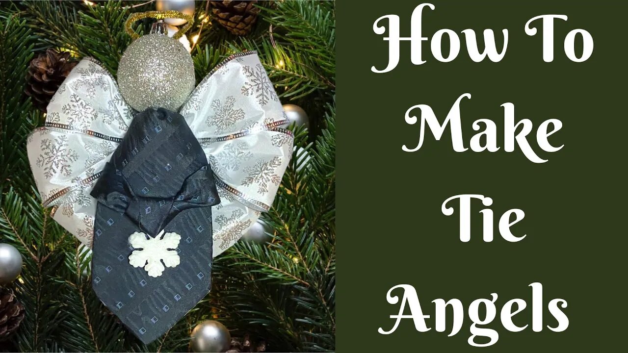How To Make Tie Angels | Tie Angel Tutorial | Memorial Ornament ...