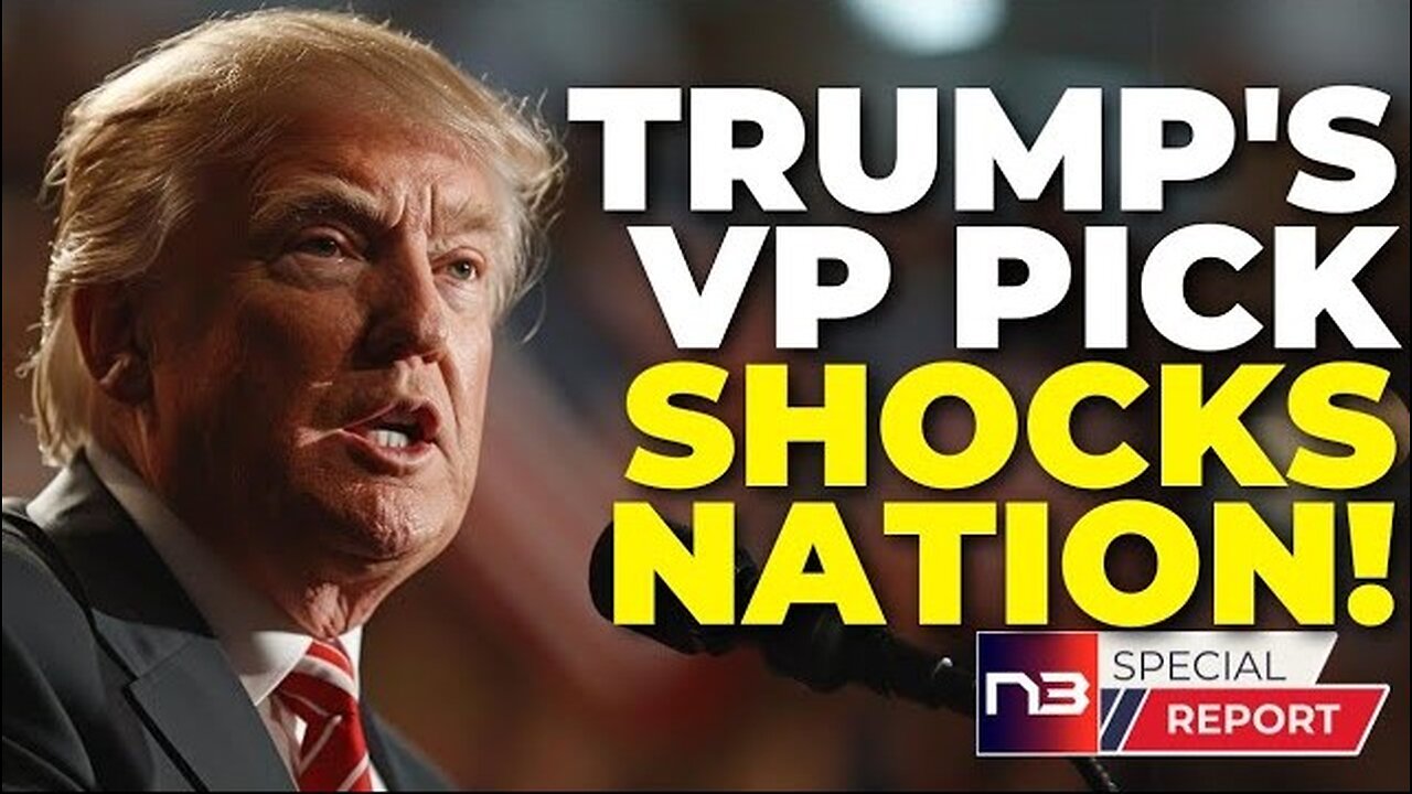 BREAKING: Trump's VP Pick Shocks Nation as Assassination Attempt ...