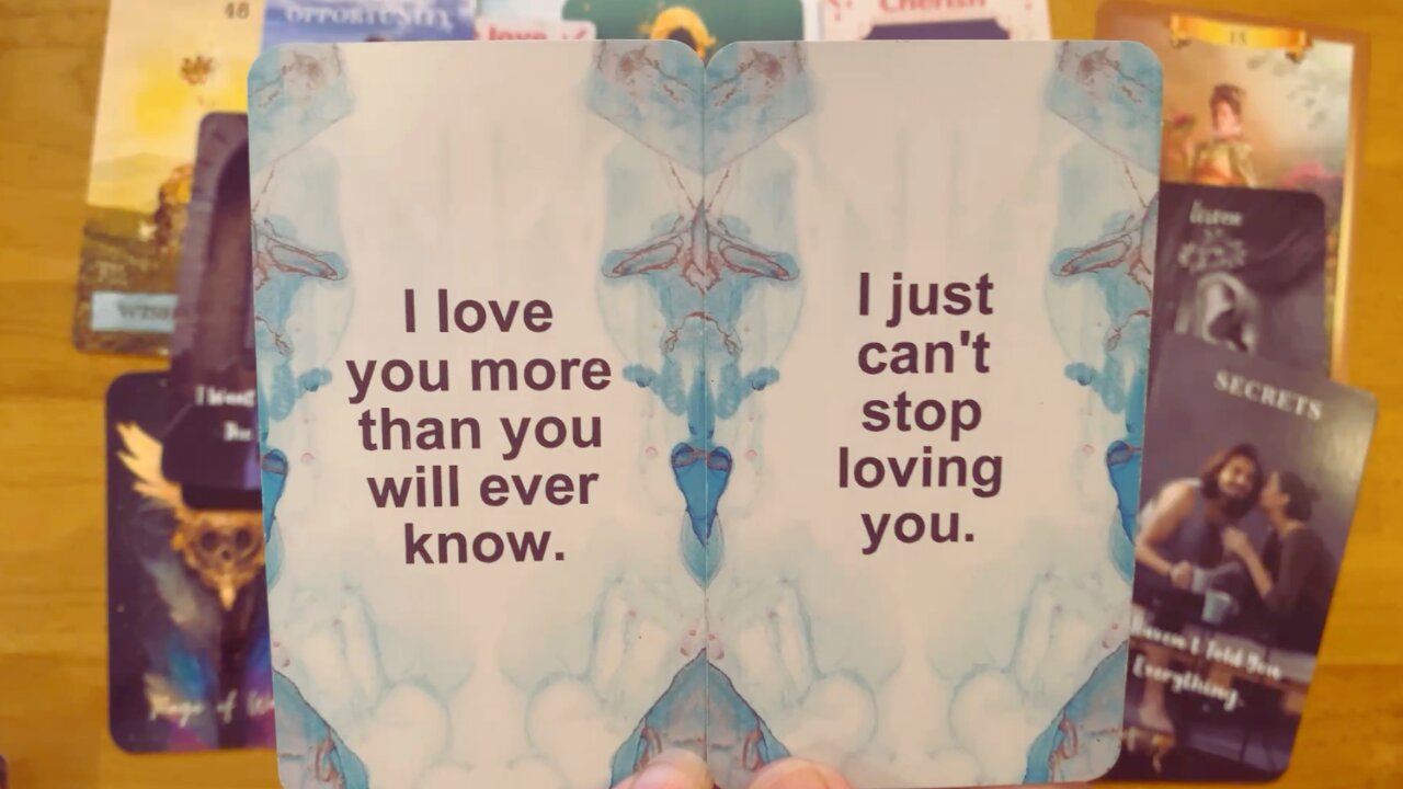 THEY WANT TO TELL YOU THIS (YOUR PERSON) 🩵 THEIR LOVE FOR YOU IS OFF ...