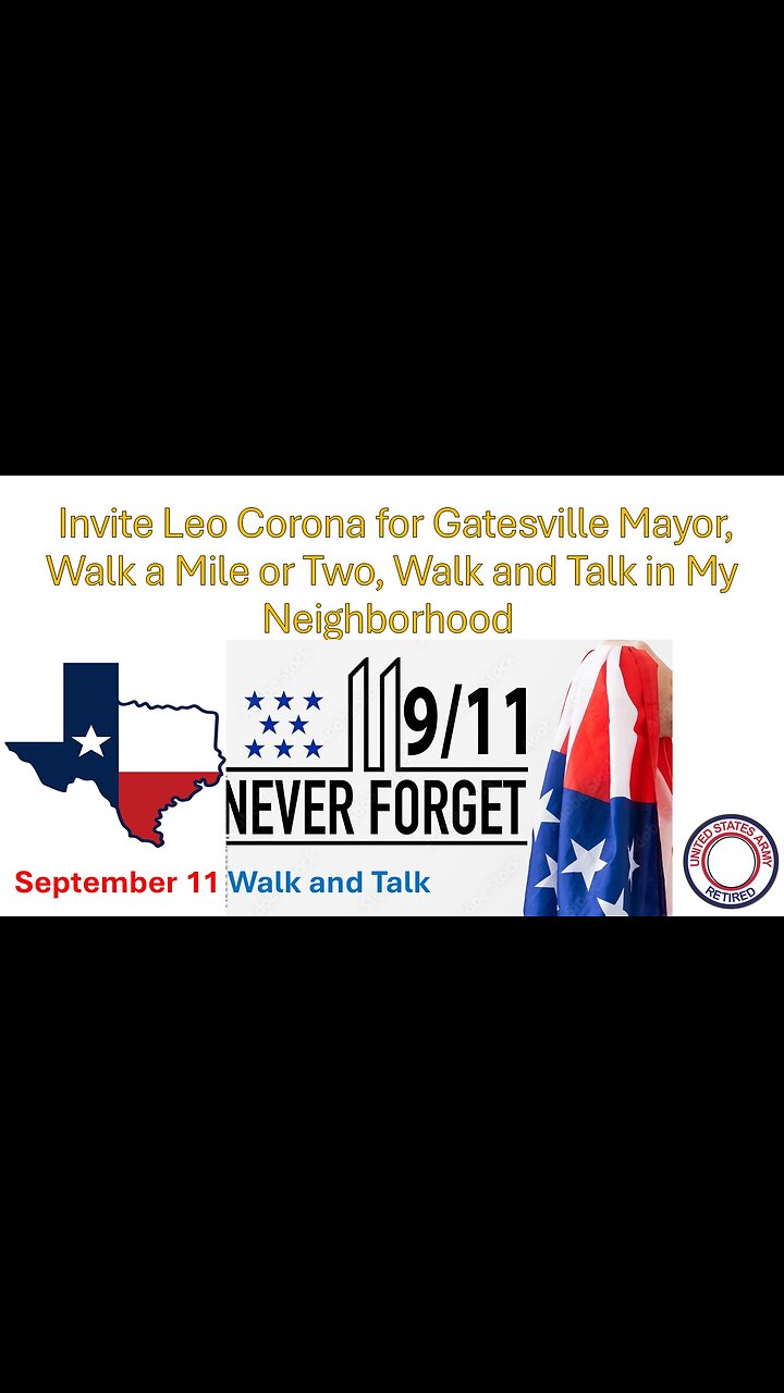Part 2 Leo Corona For Gatesville City Mayor September 11