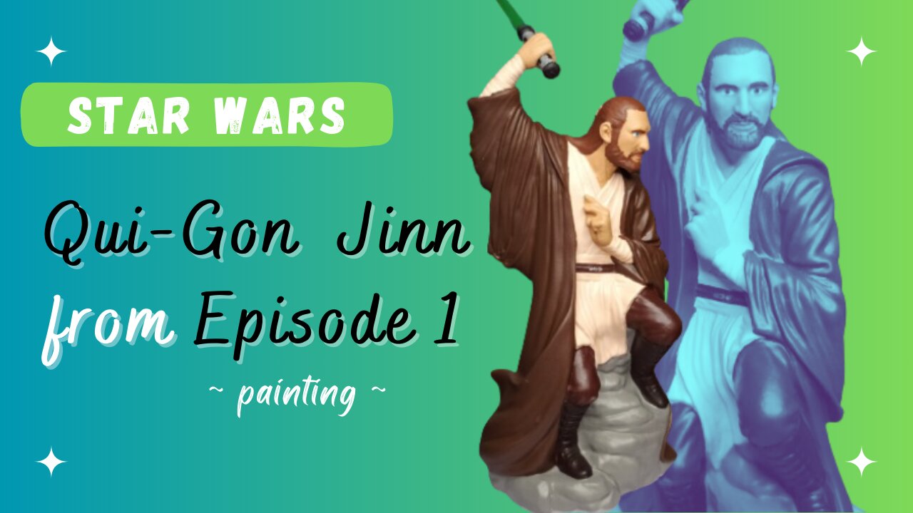 Painting the 1998 VINTAGE Star Wars - The Phantom Menace Qui-Gon Jinn ...