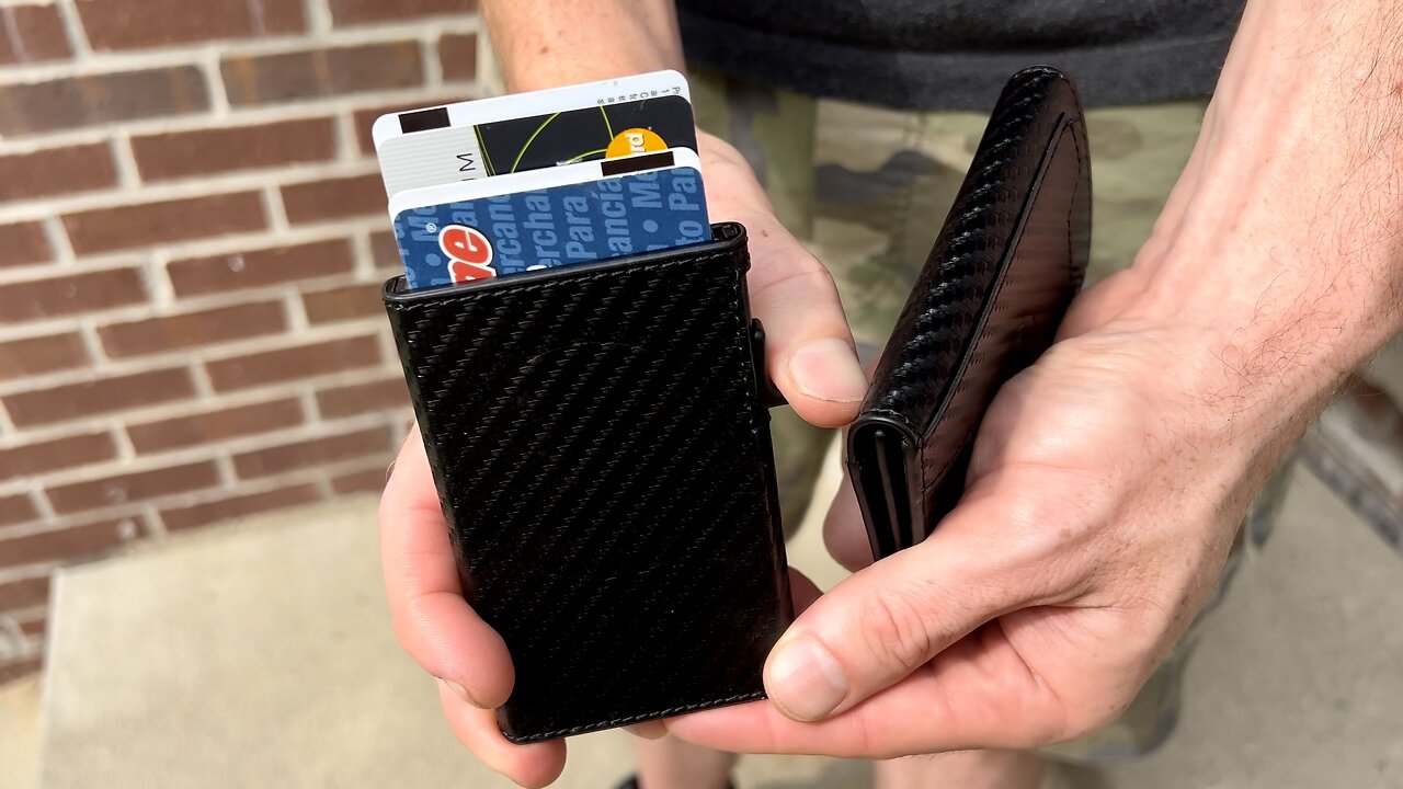 Men's Wallet Card Holder MagSafe Wallet RFID Blocking Front Pocket ...