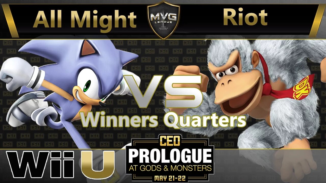 All Might (Sonic) vs. Riot (Donkey Kong) - Winners Quarters - CEO Prologue