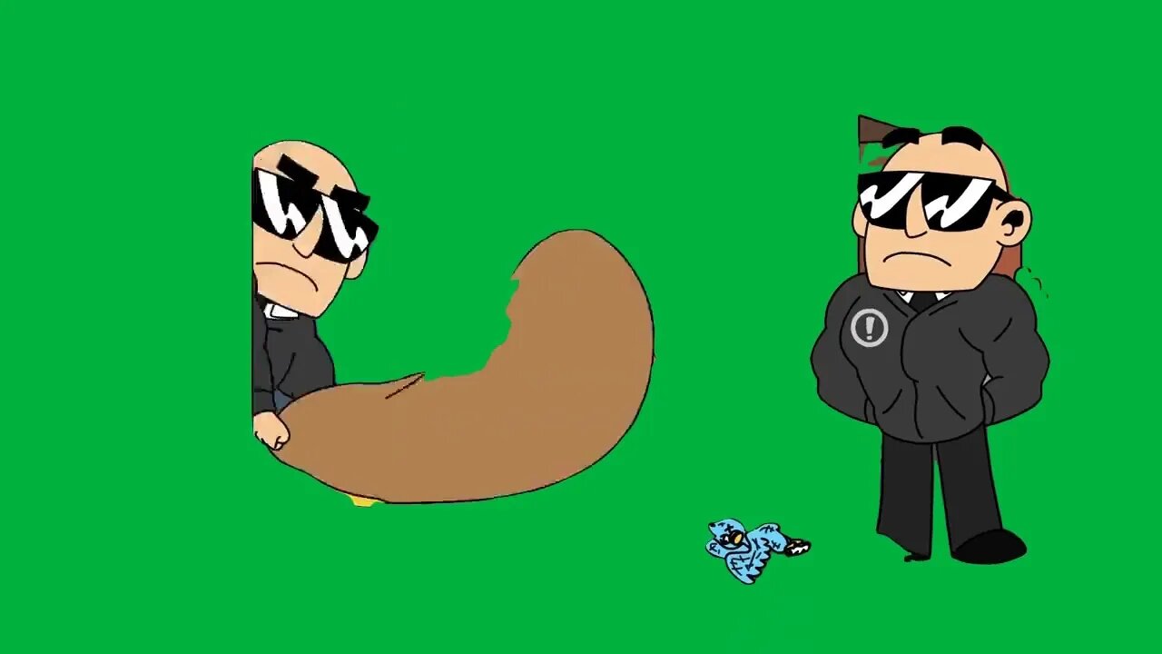 Official sources say this cartoon is false green screen