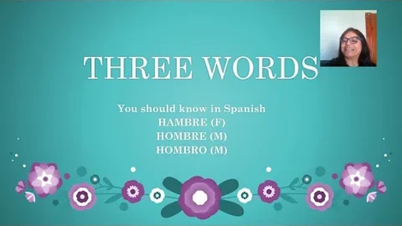 Three words: el hambre, el hombre, and el hombro. Why do you use ...