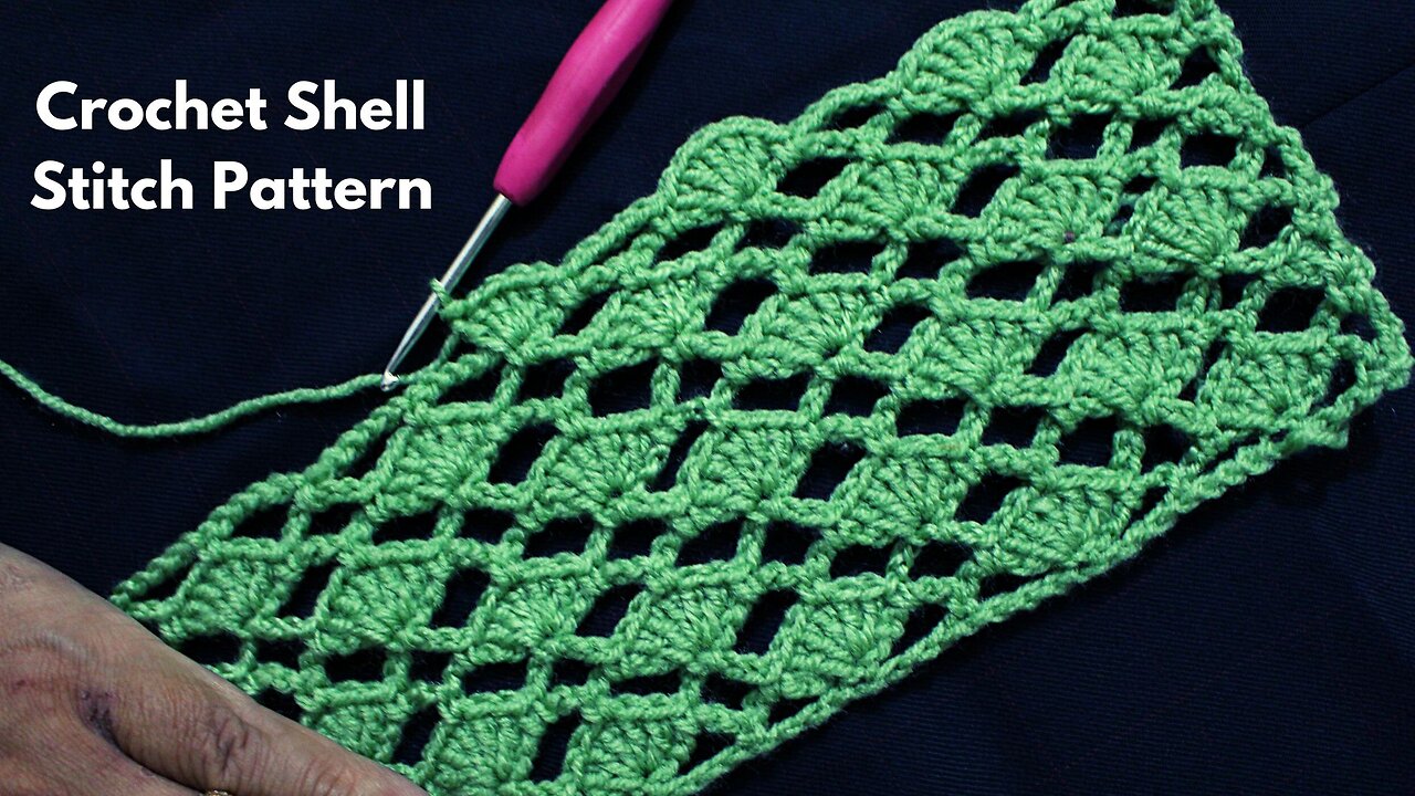 Crochet Shell Stitch Pattern Tutorial | Step-by-Step Crochet Guide for ...