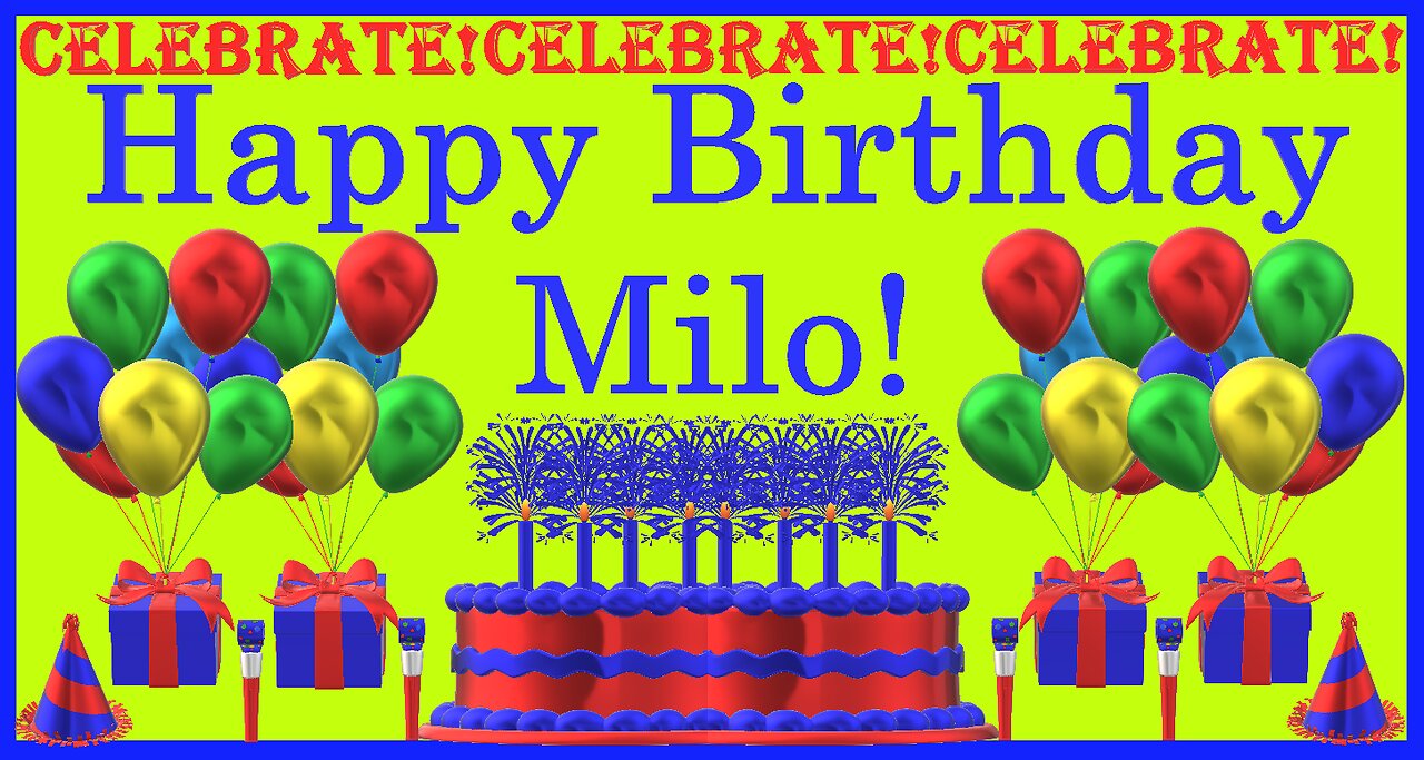 Happy Birthday 3D - Happy Birthday Milo - Happy Birthday To You - Happy ...