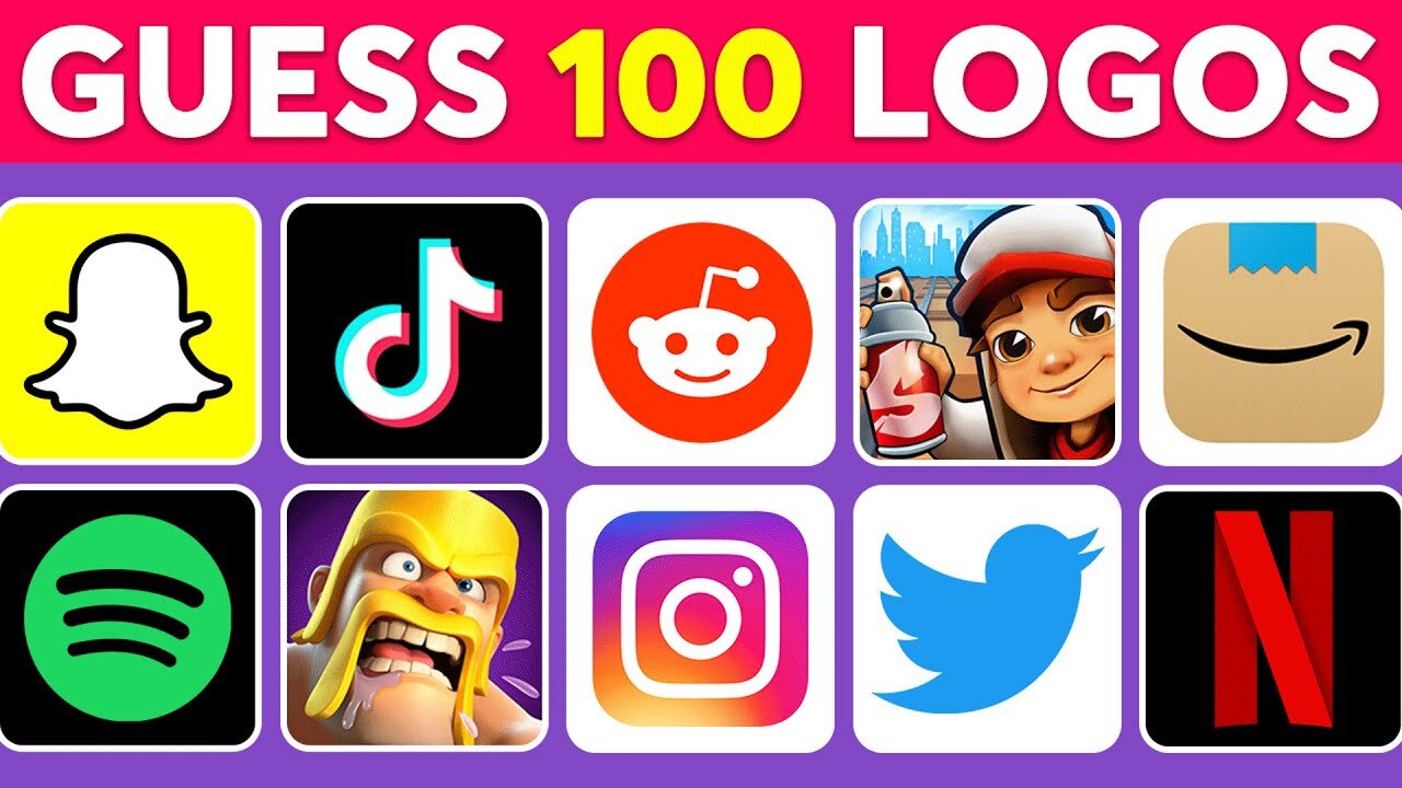 Guess the App Logo in 3 Seconds ...! 100 Famous App Logos