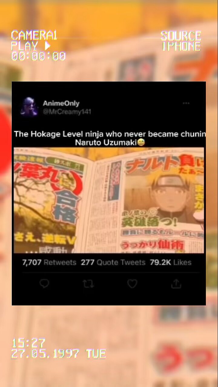 The Hokage Level ninja who never became chunin Naruto Uzumaki