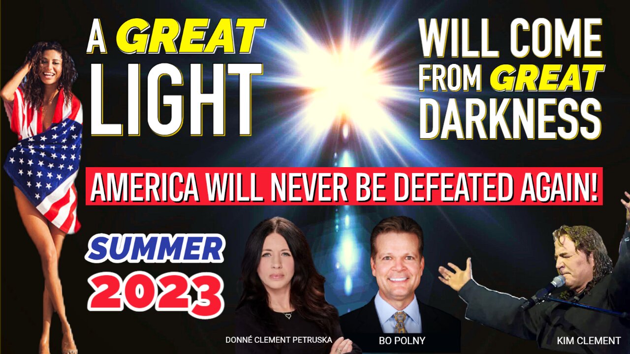 A Great LIGHT will come from Great DARKNESS! Donné Clement Petruska, Bo ...