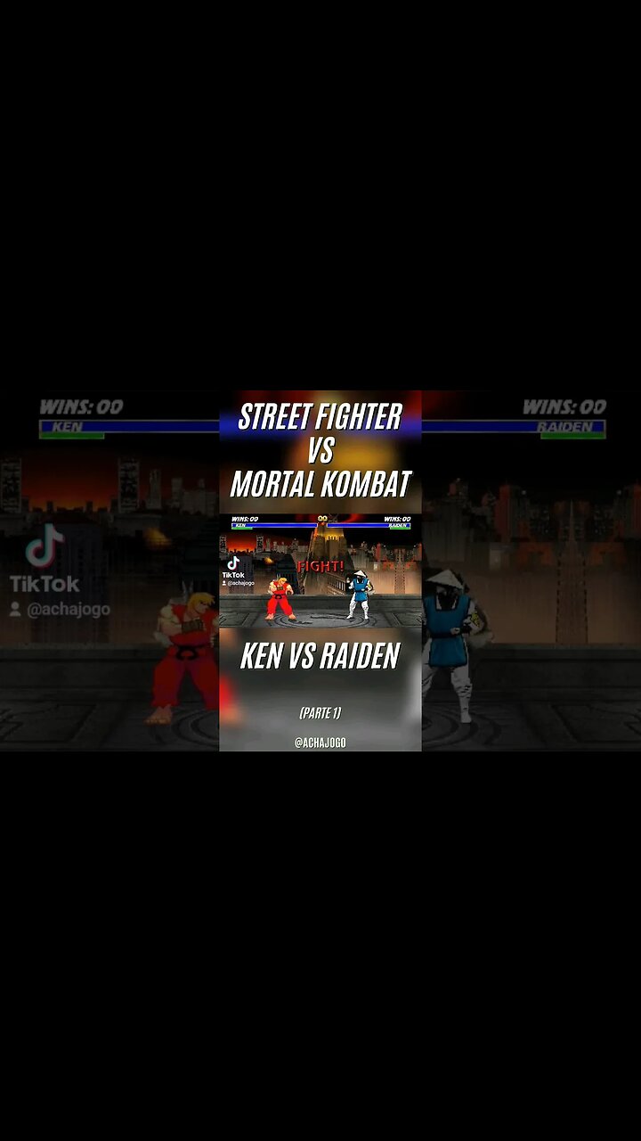 Street Fighter vs Mortal Kombat, Ken vs Raiden. Parte 1