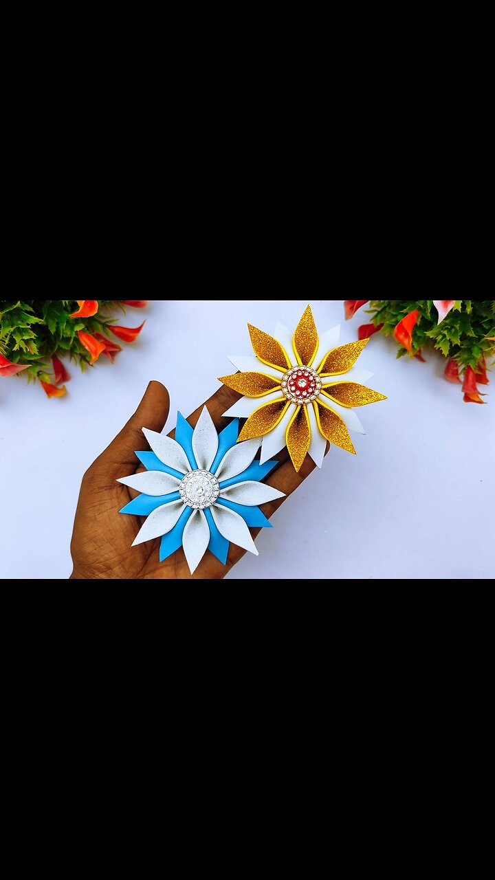DIY Handmade Snowflake Crafts Idea || Glitter Foam Sheet Craft Ideas