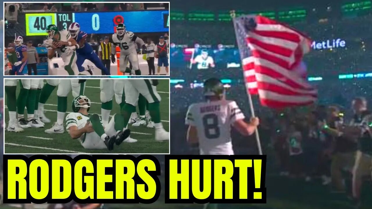 Aaron Rodgers LEAVES GAME HURT after AMAZING AMERICAN FLAG DEBUT with ...