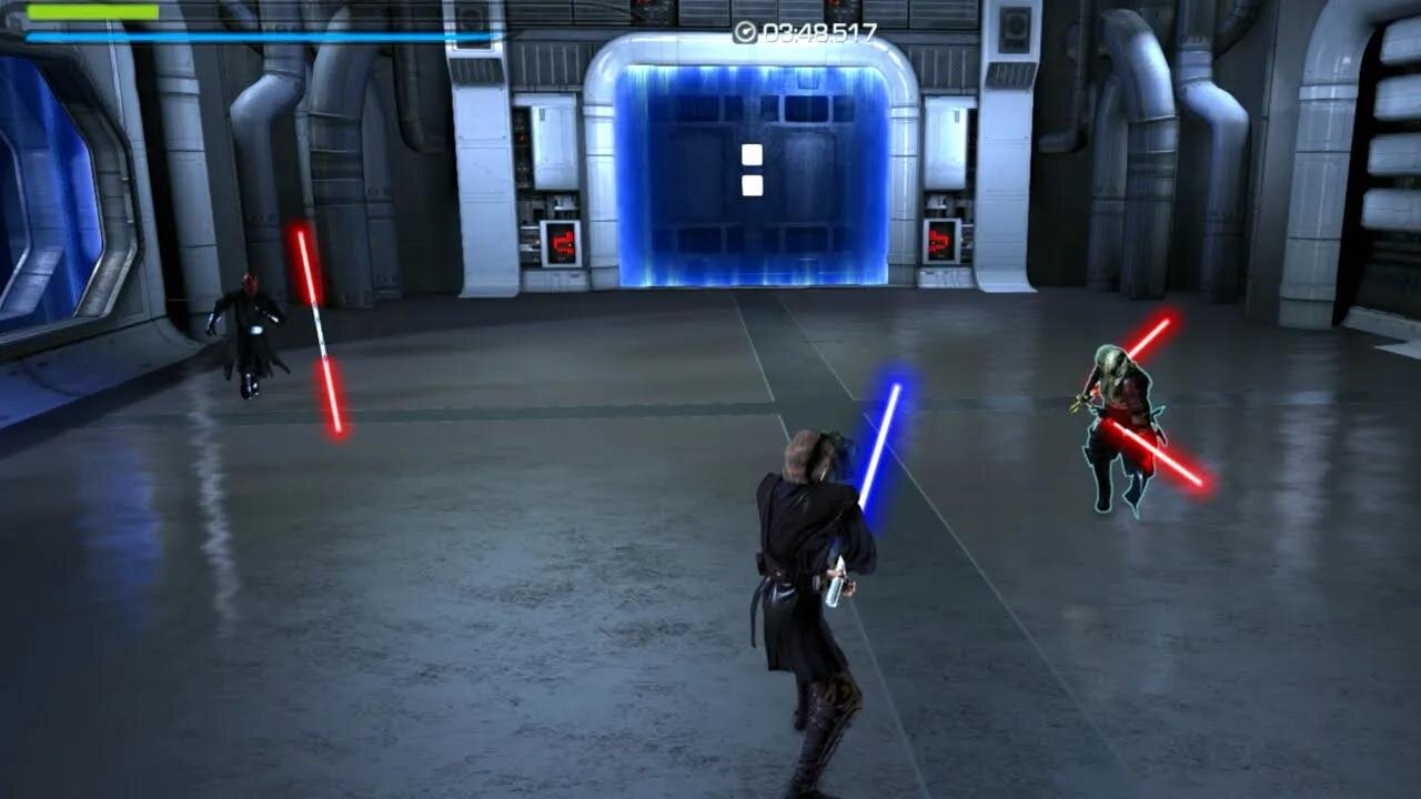 Fighting Darth Maul and Starkiller as Anakin in The Force Unleashed 2