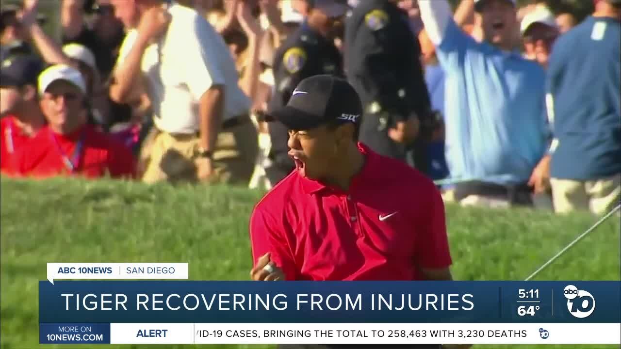 Tiger Woods Recovering From Injuries After Crash