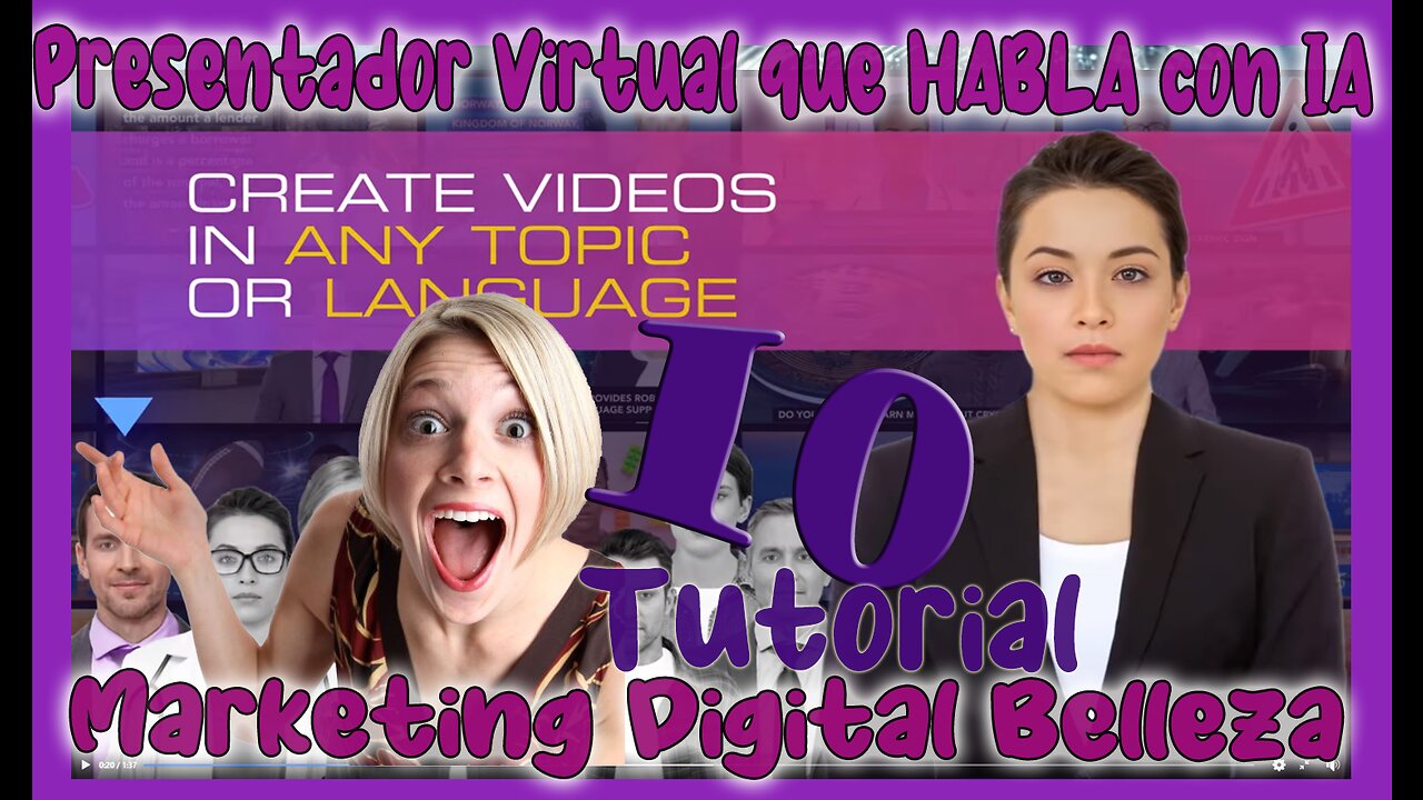🆕 Cómo crear un AVATAR o Presentador Virtual que hable con INTELIGENCIA ARTIFICIAL Tutorial 10