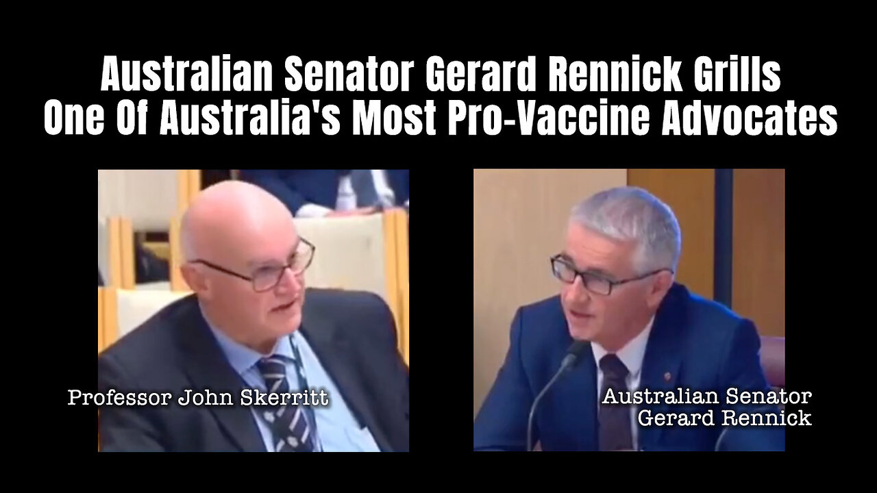 Australian Senator Gerard Rennick Grills One Of Australia's Most Pro ...