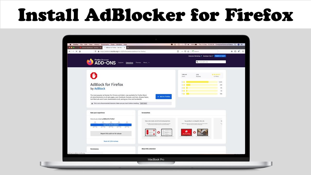 How to INSTALL AdBlocker for Firefox on a Mac Computer - Basic Tutorial ...